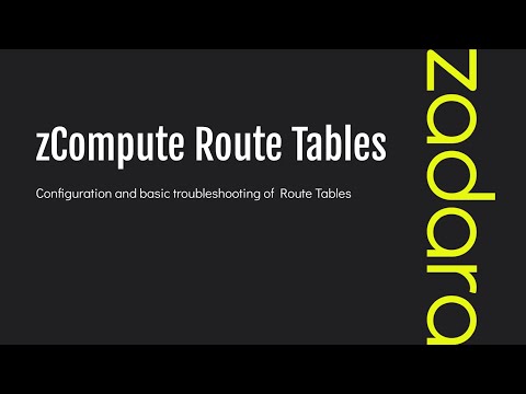 zCompute - 05 - RouteTables