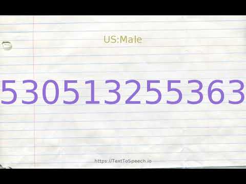 How to pronounce 15305132553635