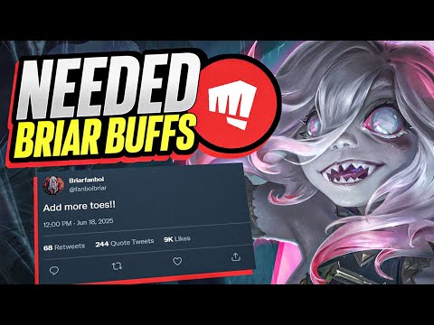 RANK 1 BRIAR BUFF TIER LIST - RIOT PLEASE SEE THIS