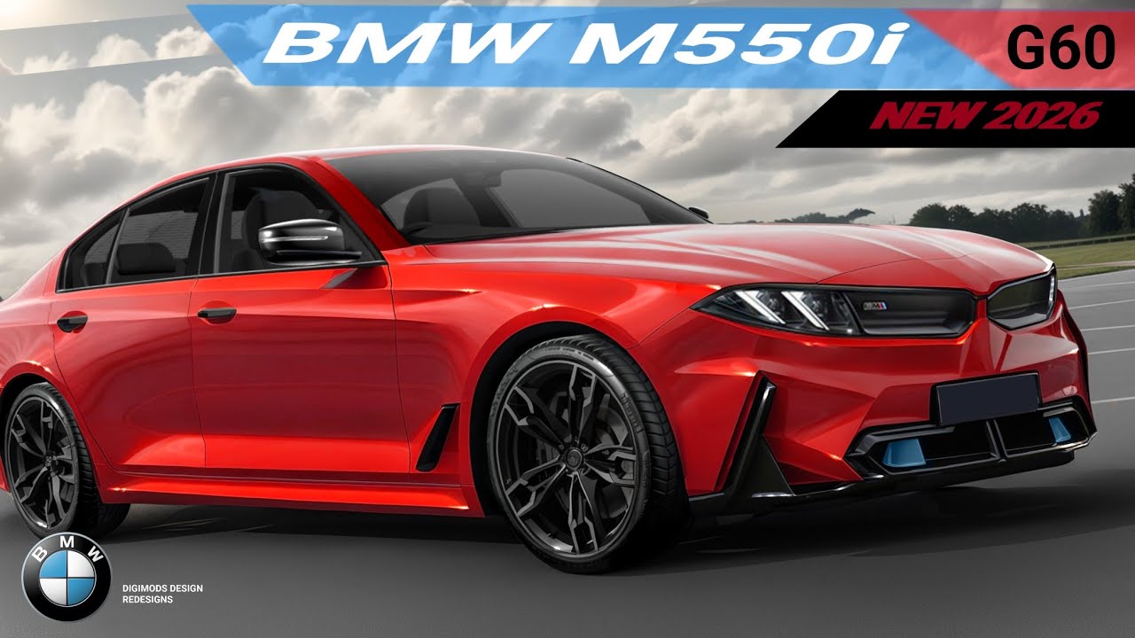 Virtual 2026 BMW M550i Morphs Into Neue Klasse Sedan Because the Dark ...