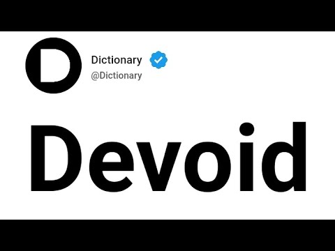 Devoid Meaning In English