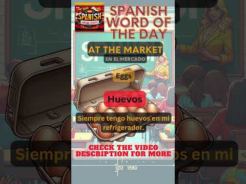 Huevos - Learning Spanish Language Secrets word of the day #easyspanish #speakspanish