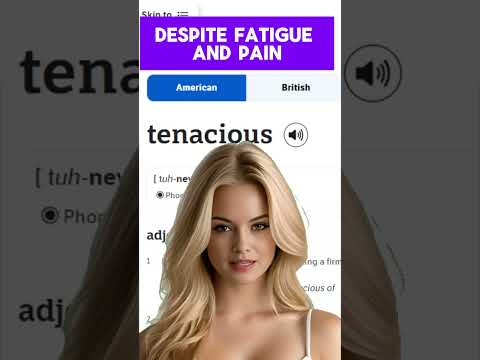 Word of the day Tenacious.#english #learning #englishdictionary #englishforeveryone #tenacious