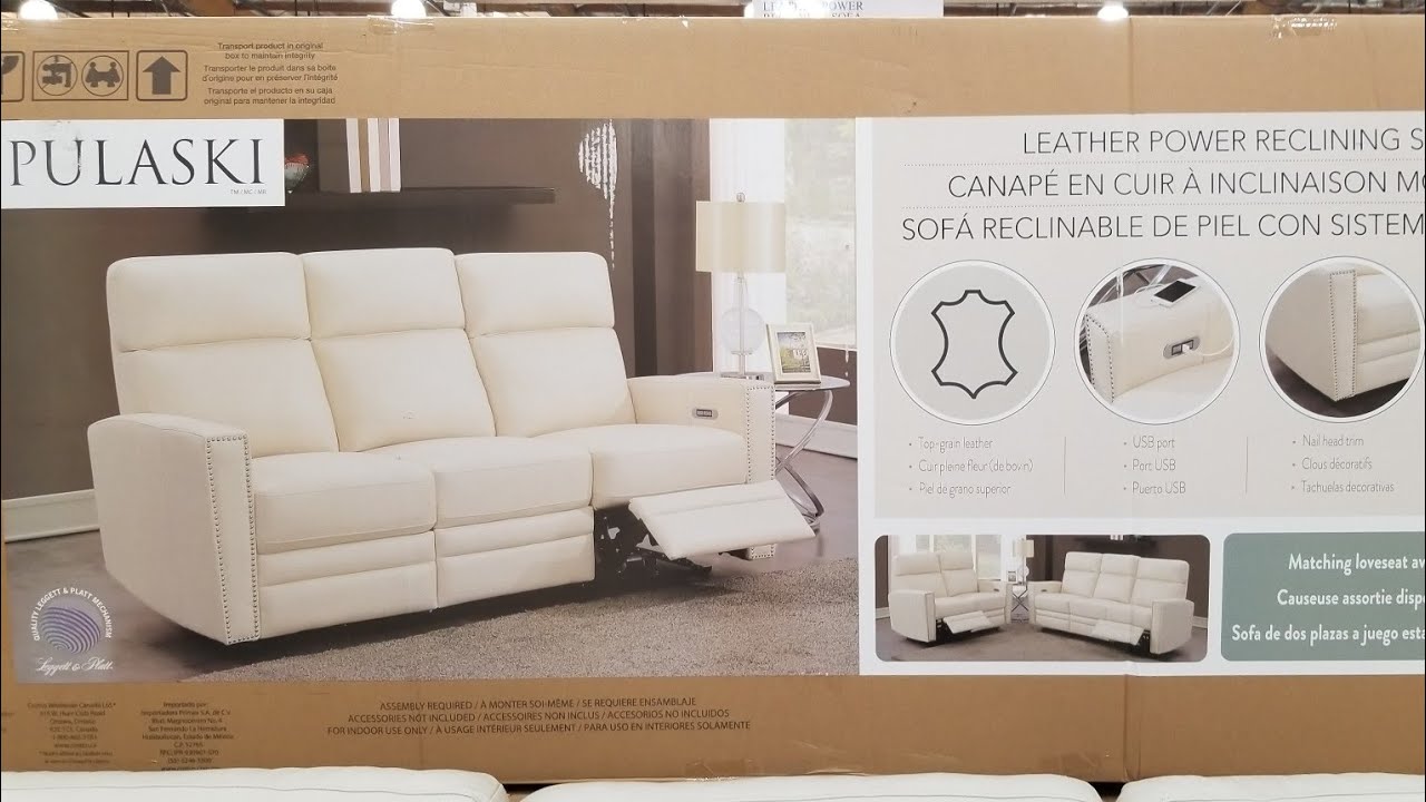 Costco - Pulaski - Leather Power Reclining Sofa ($1099) Loveseat ($999)