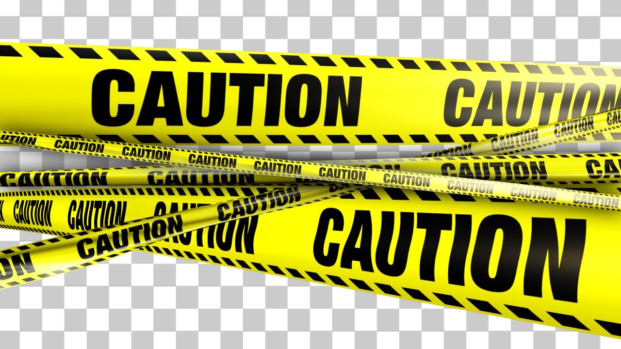 Yellow Caution Boundary Tape -- 5 Videos