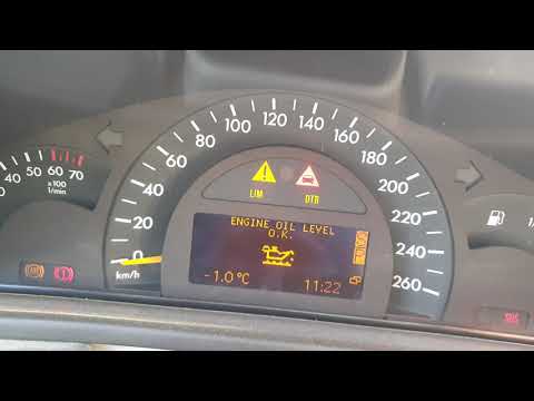 How to check OIL level w203 2.0k