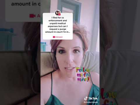 can i request a #purge when enforcing #unpaid #childsupport #askmeanything #ilearnedontiktok