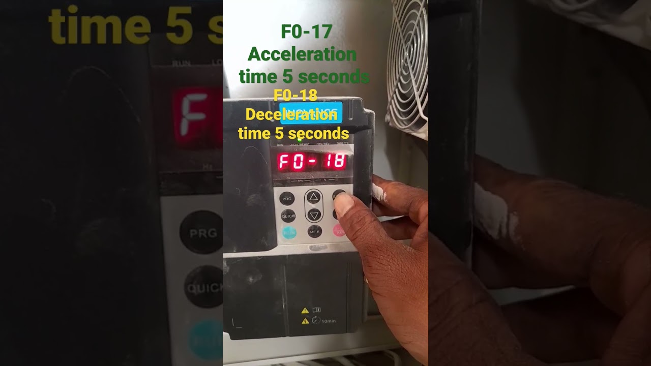 INOVANCE-VFD #Acceleration/Deceleration Time setting
