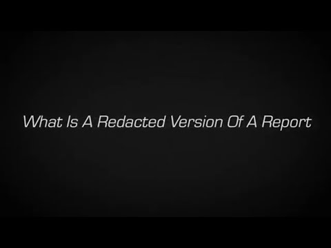 What Is A Redacted Version Of A Report - Dr Eric Cole’s Security Tips