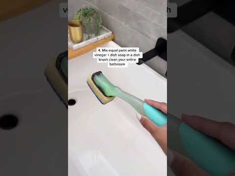 5 simple cleaning hacks that will make your bathroom shine ✨ #shorts #cleaninghacks #hometips