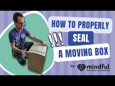 HOW TO TAPE A MOVING BOX - MOVING TIPS - Mindful Moving and Storage - Movers NJ