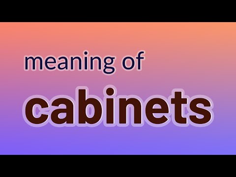 Cabinets - 44 English Vocabulary Flashcards