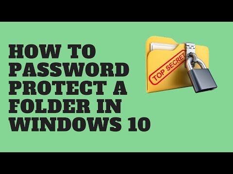 How to Password Protect a Folder in Windows 10