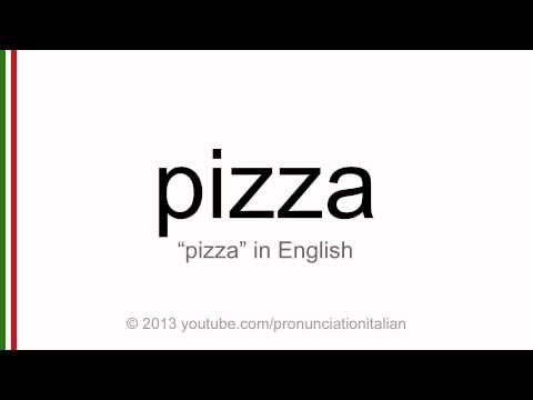 Correct italian pronunciation of pizza