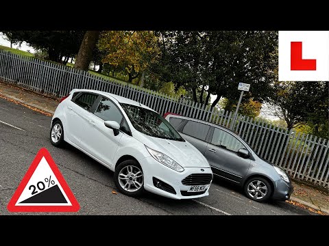 Learn How to PARALLEL PARK a MANUAL Car on a Steep Hill | Driving Test Tips to Pass First Time