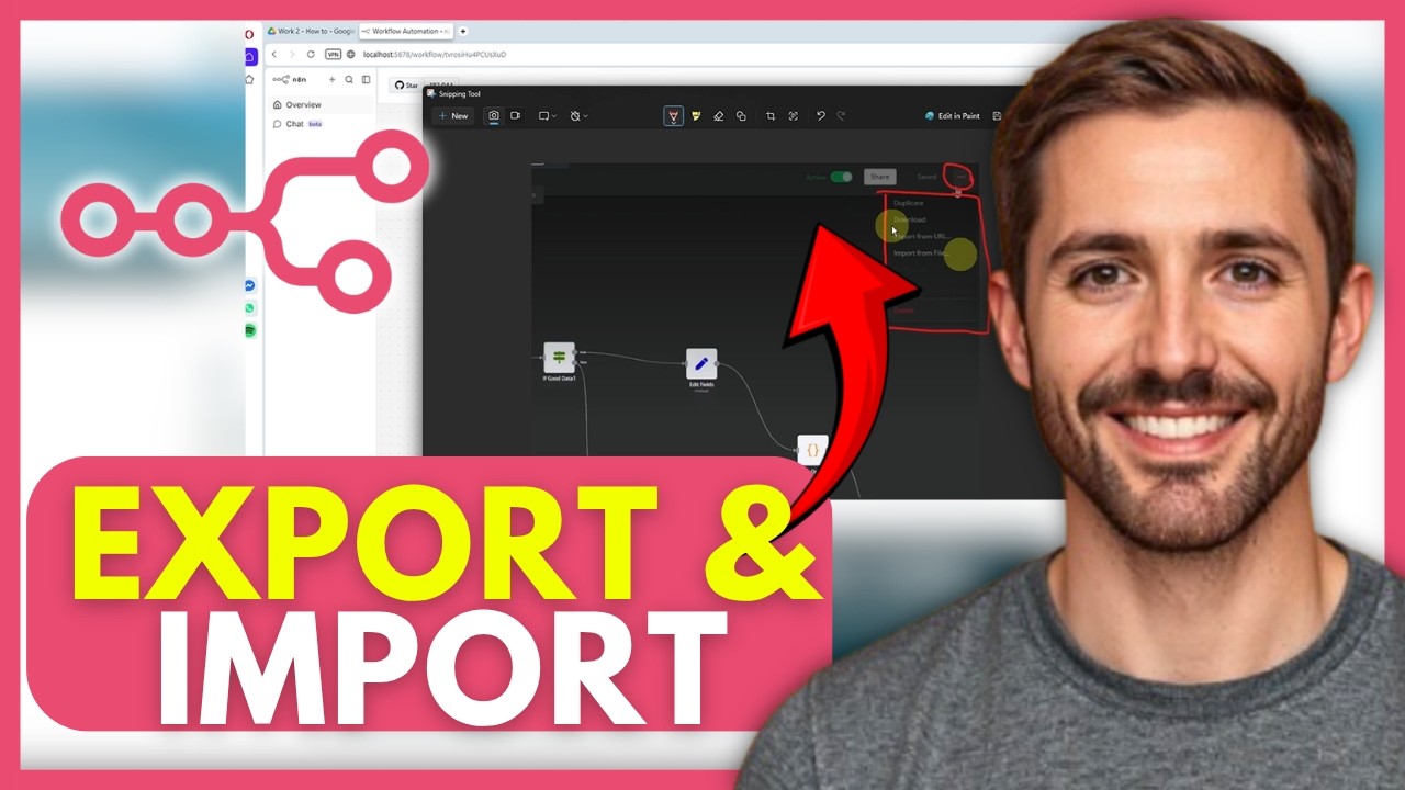 How To Export and Import Workflows In n8n (EASY) 2026