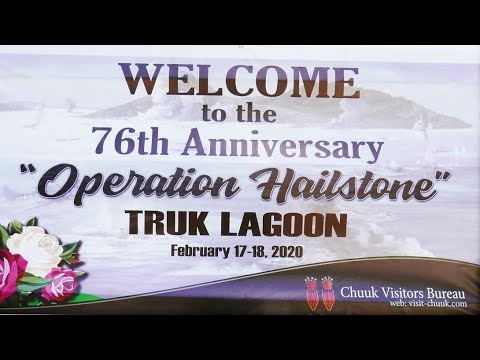 76th anniversary of operation Hailstone in Truk lagoon, Micronesia (Chuuk)