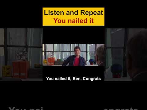 Learn English "You nailed it" Mearning #learnenglish #english #nailedit