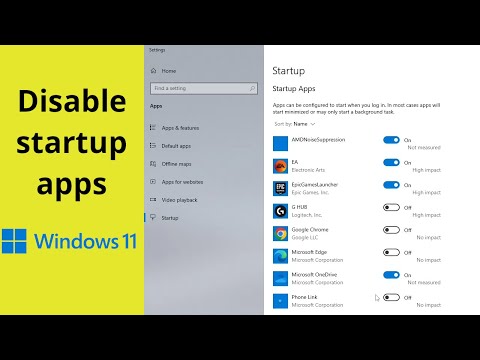 How to Disable startup apps on Windows 11