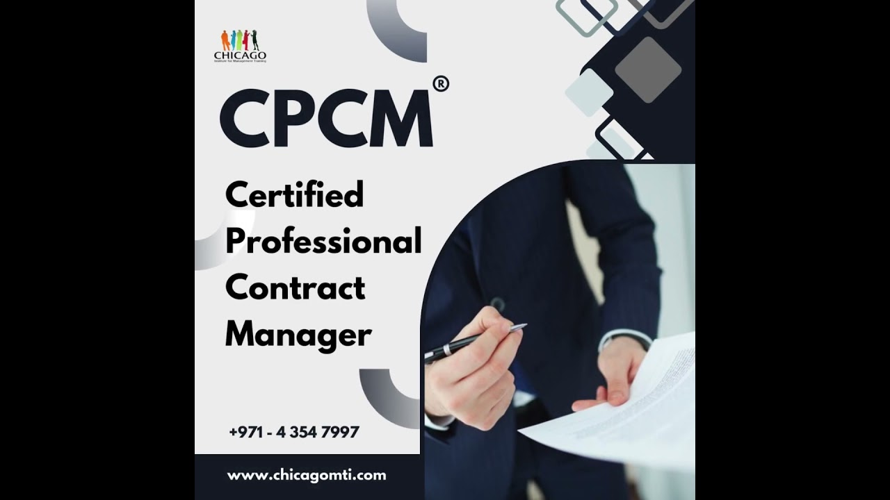CPCM : Certified Professional Contract Manager