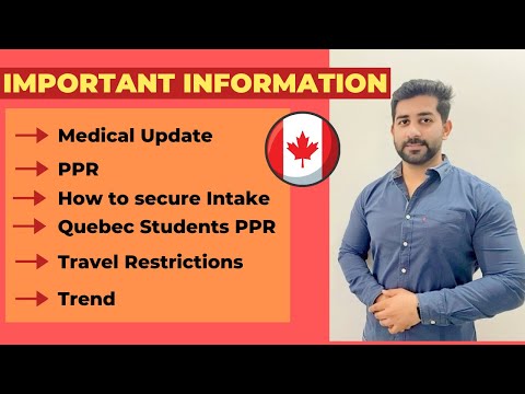 Medical Update ll PPR ll Online Classes ll Quebec PPR ll Travel Restrictions ll Trend ll CA