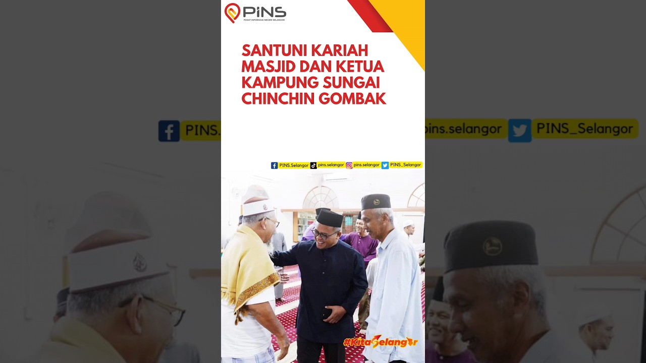 Menyantuni kariah masjid dan ketua Kampung Sungai Chinchin Gombak - Amirudin Shari #kitaselangor