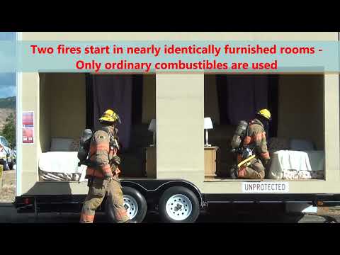 Fire Sprinkler Flashover Demonstration