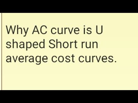 Why AC ( Short run Average cost curve is U shaped)