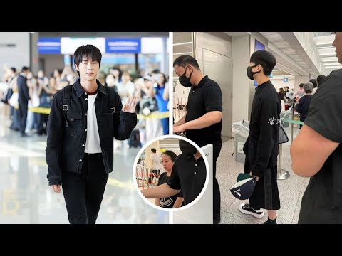 Jin BTS Shows a Tense Expression: Jungkook Departs for the U.S. Amid Ongoing Sasaeng Threats!