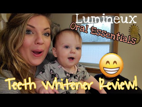 WHITENING STRIP REVIEW// Lumineux Oral Essentials // short REVIEW // whitening strips and mouthwash