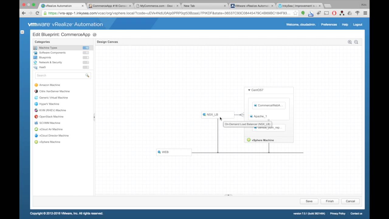 Blueprints as Code with vRealize Automation 7