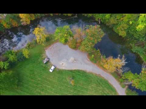 Meander Creek Reservoir Dam, Kerr Cemetery Raw Footage DJI Phantom 3