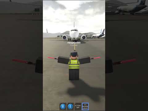 Marshalling a plane at the airport! #roblox #viral #aviation #june #dortmund #ptfs #projectflight