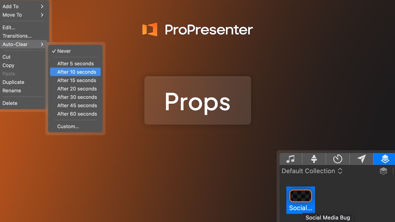 ProPresenter-  Props