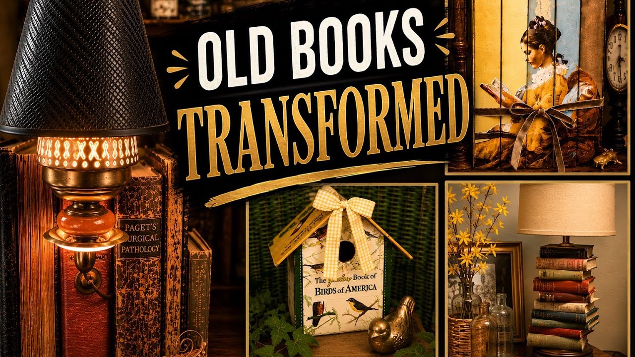 15 Unexpected Thrift Flips Using Old Books