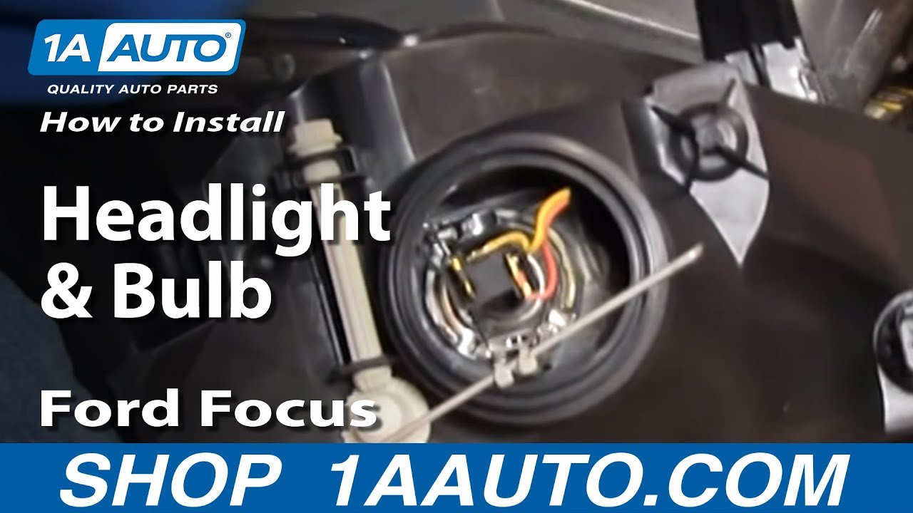 How to Replace Headlights & Bulbs 02-04 Ford Focus