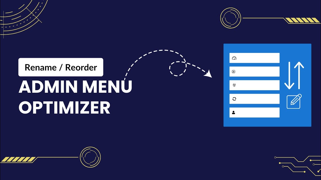 WP Admin Menu Optimizer - Rename, Reorder WordPress Admin Menus