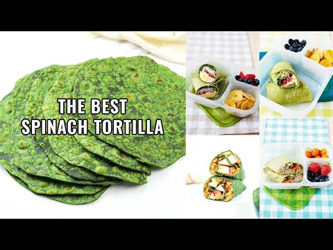Softest Spinach Tortillas | Perfect for Lunch Wraps or Tacos!