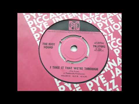 The Riot Squad — “I Take It that We’re Through”: Brace for the Obscure ...