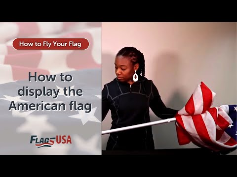 How to Display the American Flag | Residential Spinning Flagpole Set | Flags USA