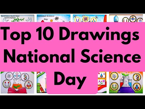 National Science Day Drawing Ideas | Best Posters on Science Day for competition #nationalscienceday