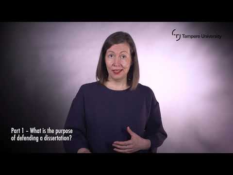 What is the purpose of defending a dissertation?