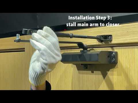 SOPHIA DK500 Series Automatic Door Closer Standard Installation