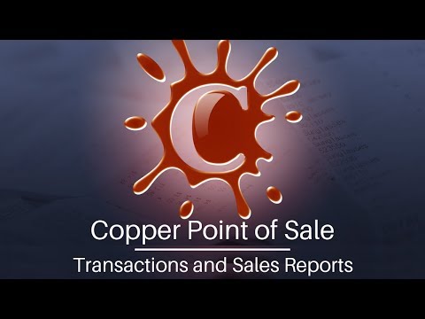 Point-of-sale transactions and generating sales reports
