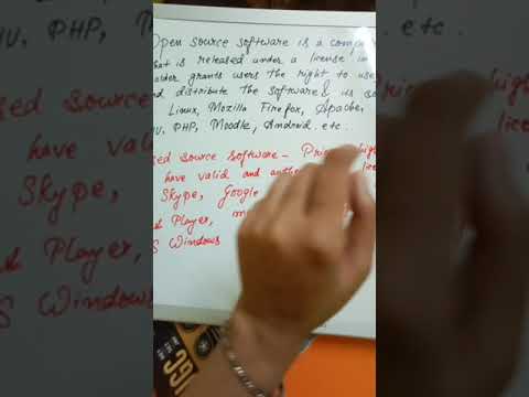 open source software and closed source software (ICT)