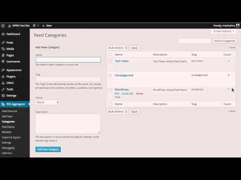 WP RSS Aggregator - Categories Add-on Overview