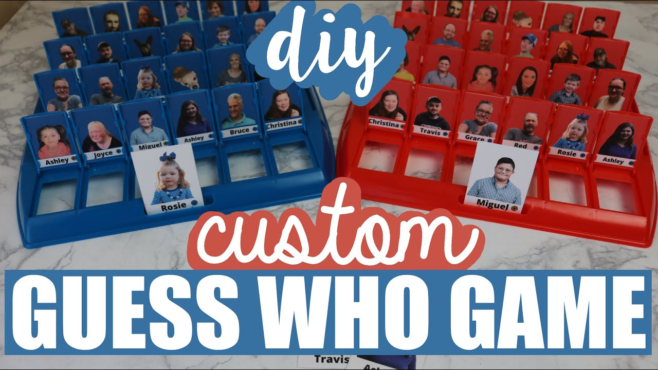 DIY CUSTOM GUESS WHO BOARD GAME TUTORIAL! How to make your own Guess Who game with your friends!