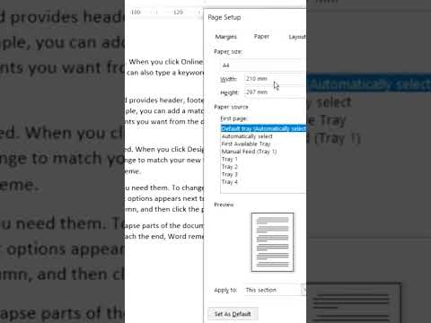 How to change A3 paper size in Ms. Word 19