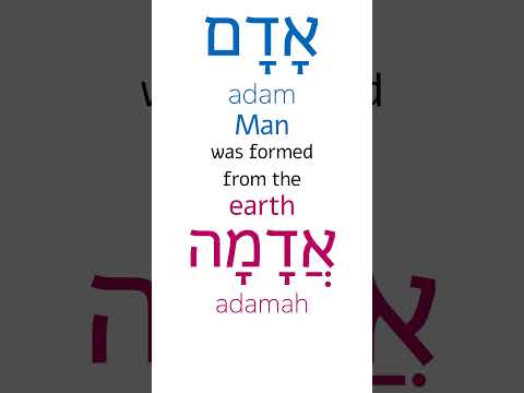 What do Adam and Eve Mean in Hebrew?