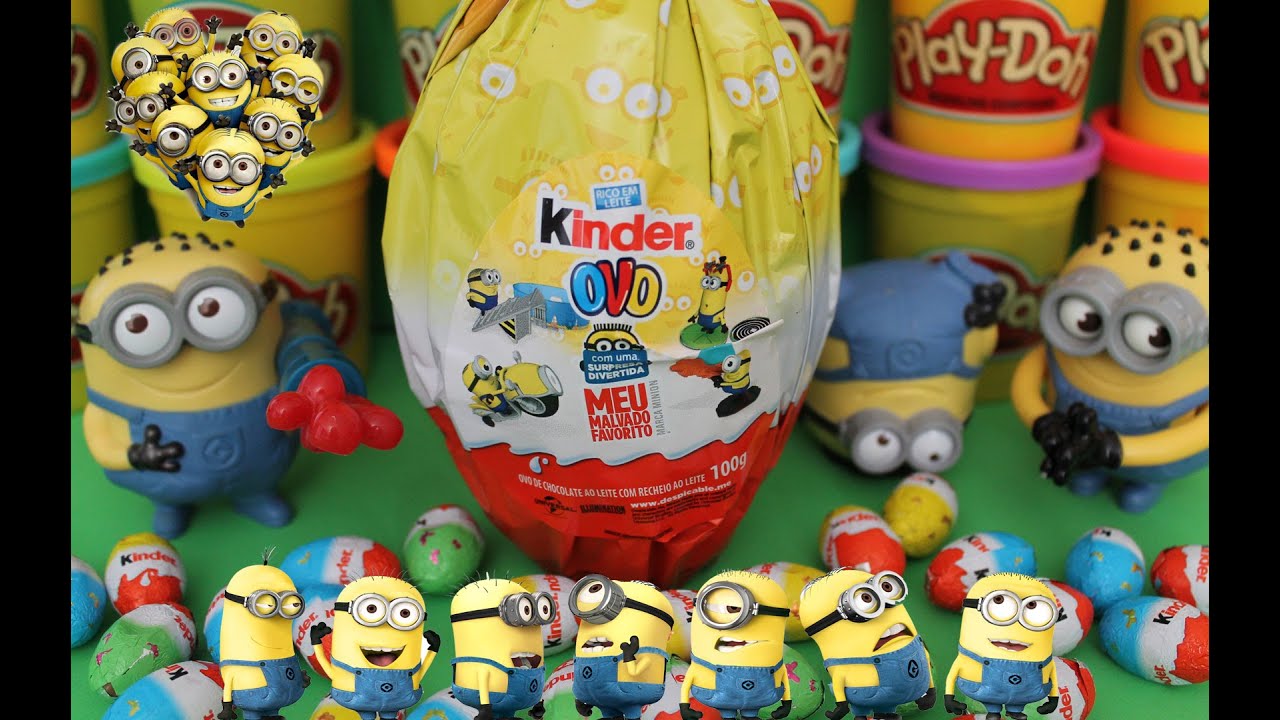 Ovo de Páscoa Kinder Surpresa Minion Meu Malvado Favorito -  Surprise Eggs Unboxing